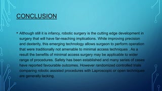 Robots in surgery | PPTX