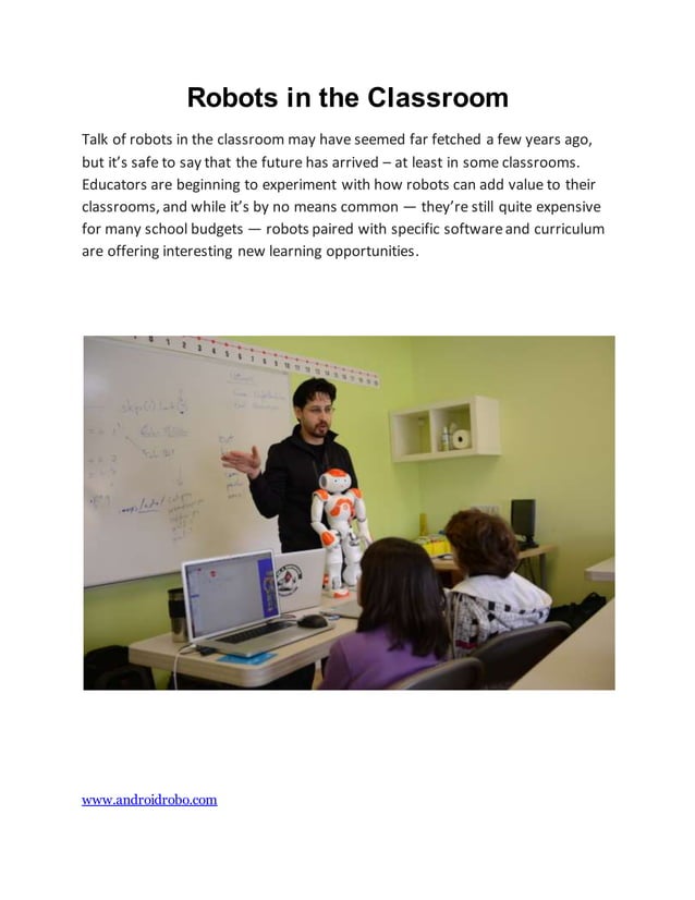 Robots in the classroom | DOCX