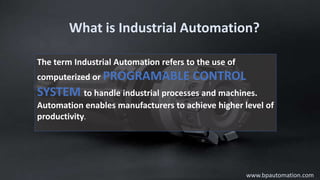 Robots & Manufacturing | Bp Automation | PPTX