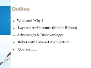 Robot Software Architecture (Mobile Robots) | PPTX