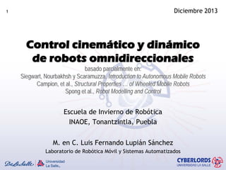 CONTROL CINEMATICO Y DINAMICO DE ROBOTS OMNIDIRECCIONALES | PDF