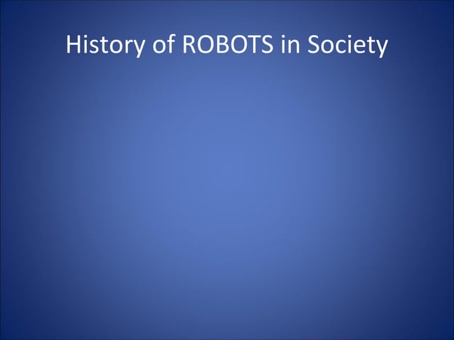 Robots rule! | PPT