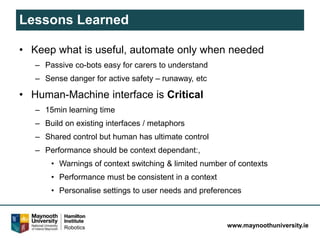 Robots, sensors & people | PPT