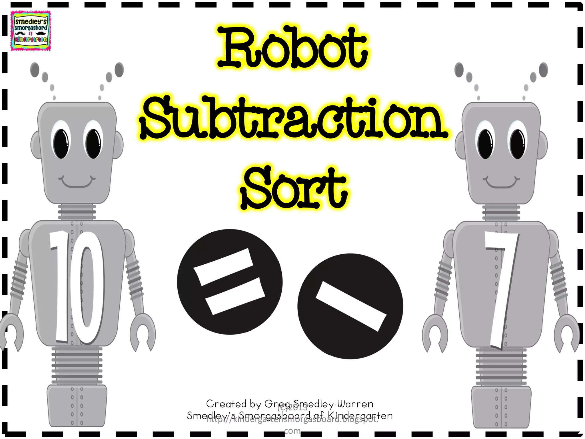 Robot subtraction freebie | PDF