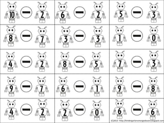 Robot subtraction freebie | PPT