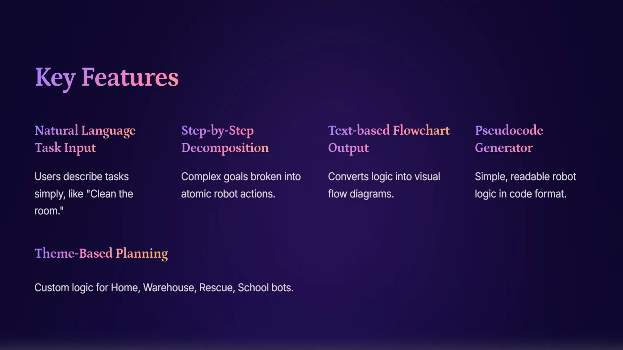 Robot Task Planner to Plan the robot task | PPTX
