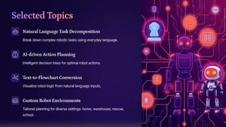 Robot Task Planner to Plan the robot task | PPTX