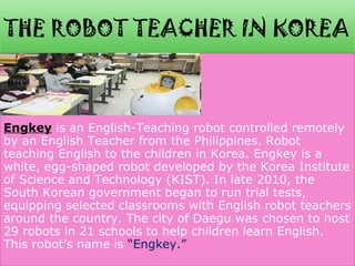Robot Teacher | PPT