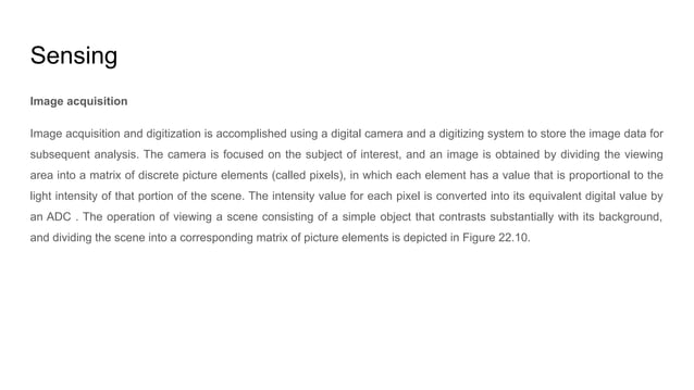 Robot Vision ,components for robot vision | PDF