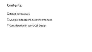 Robot work cell layout | PPT
