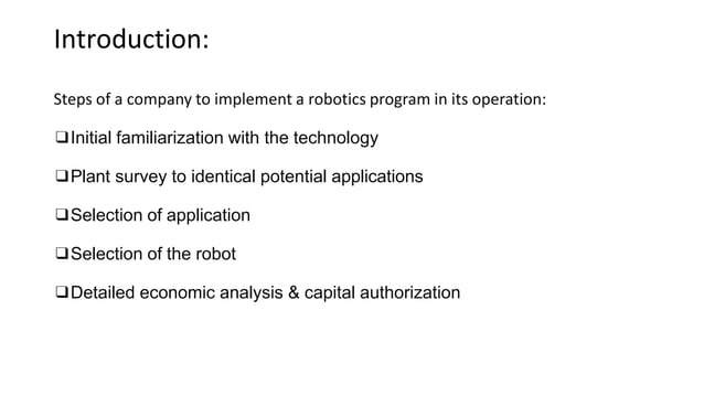 Robot Work Cell Layoutpptx Robotics Technology And Computing