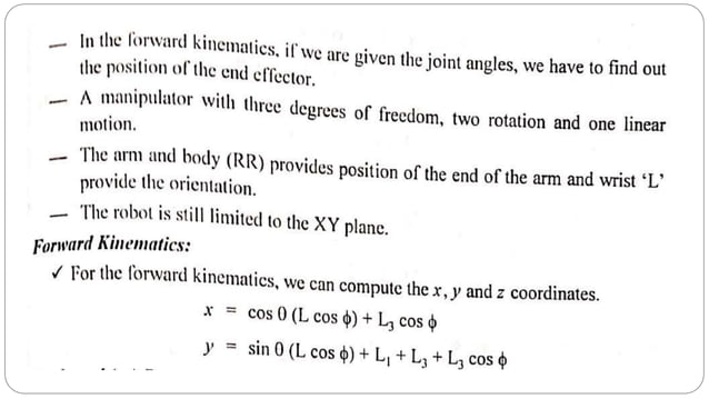 ROBOTICS-ROBOT KINEMATICS AND ROBOT PROGRAMMING | PPTX