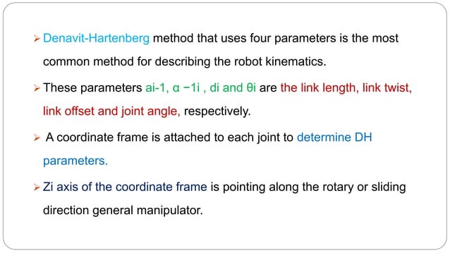 ROBOTICS-ROBOT KINEMATICS AND ROBOT PROGRAMMING | PPTX