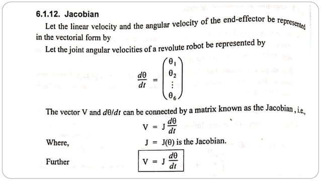 ROBOTICS-ROBOT KINEMATICS AND ROBOT PROGRAMMING | PPTX