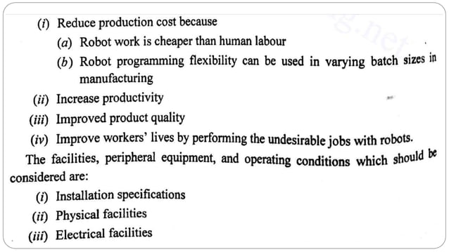 ROBOTICS- IMPLEMENTATION AND ROBOT ECONOMICS | PPTX