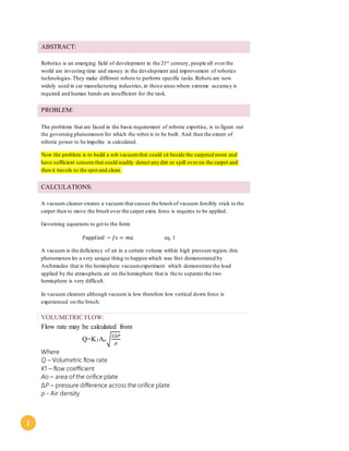 Robo vaccuum (additional 1) | PDF