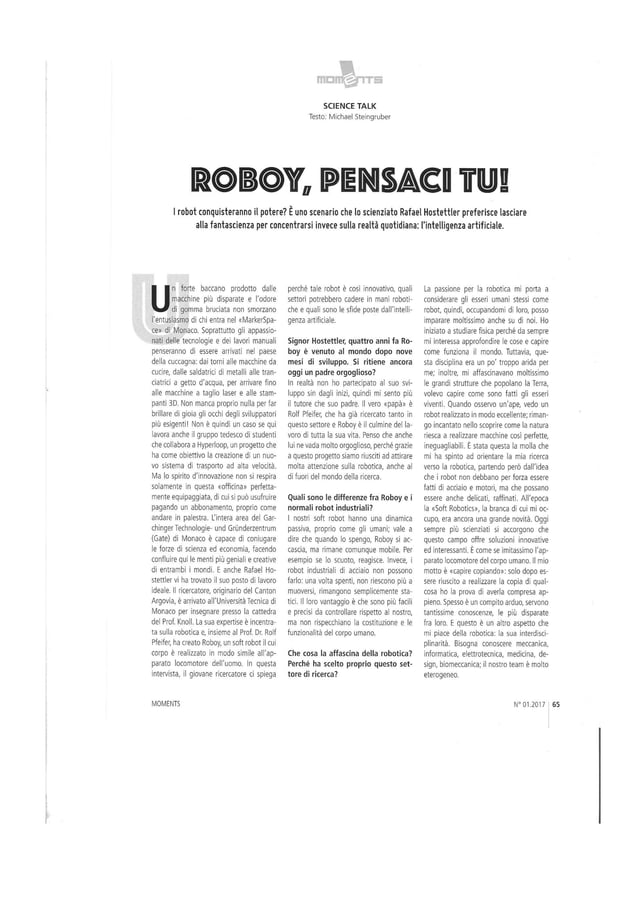 Roboy, pensaci tu! | PDF