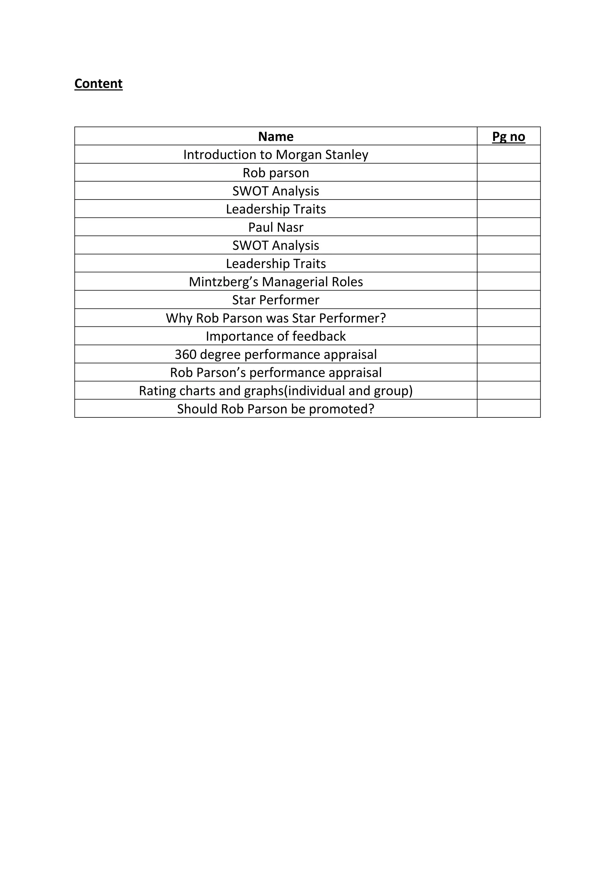 CASE STUDY OF Rob Parson | PDF