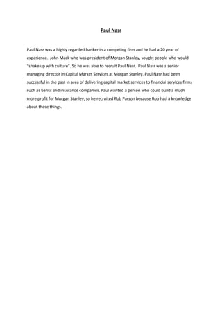 CASE STUDY OF Rob Parson | PDF