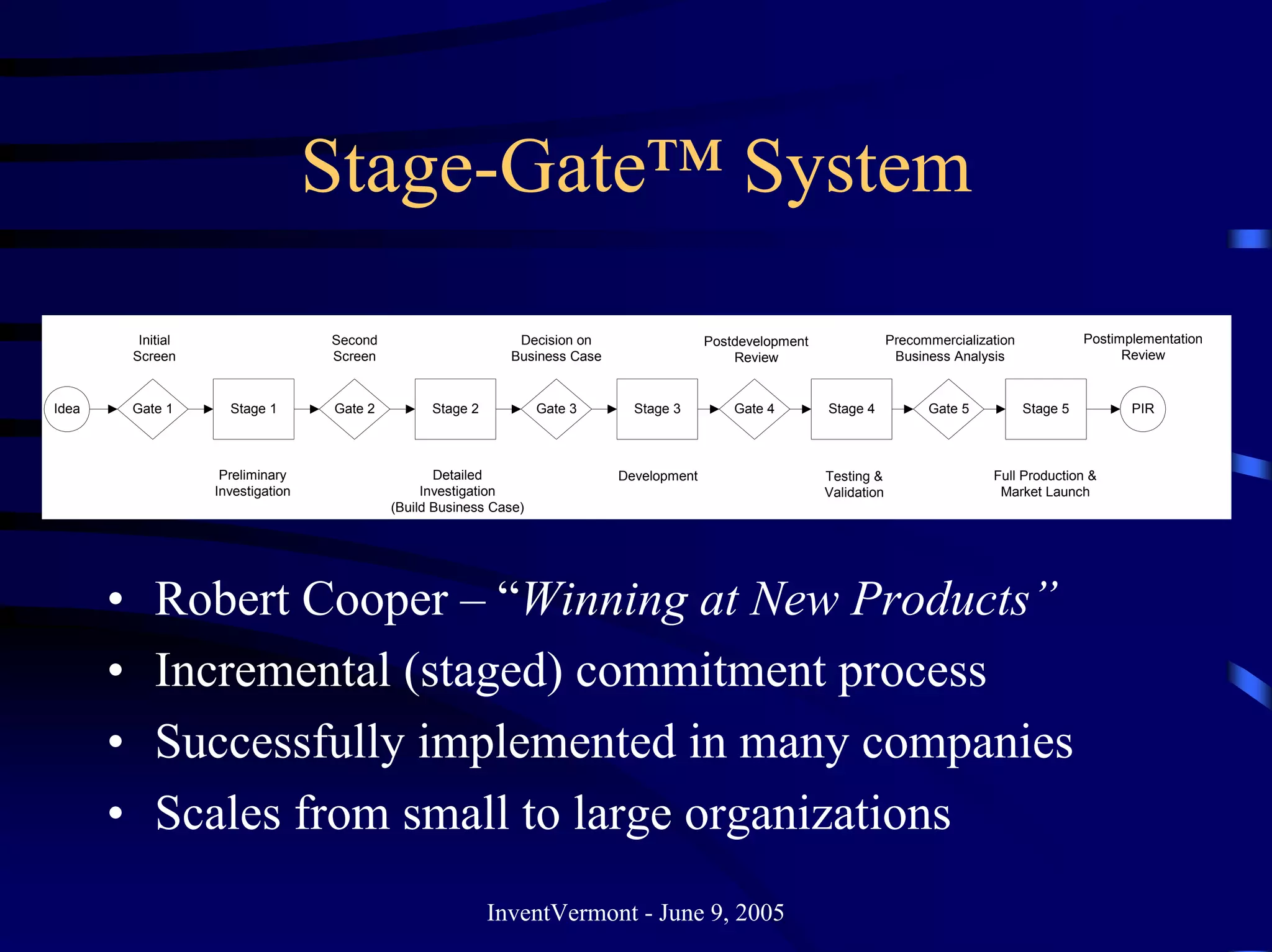 NPD - Stage Gate Presentation | PDF