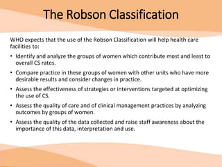 Robson classification Dr. Iqra Malik.ppt