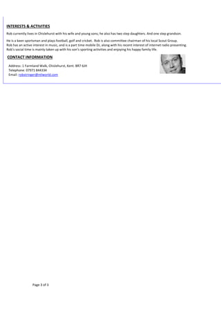Rob stringer cv_feb_16 | PDF