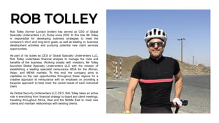 About Rob Tolley - CEO of Global Specialty Underwriters LLC | PDF