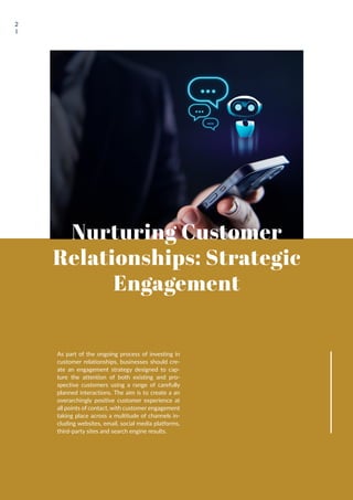 Nurturing Customer Relationships: Strategic Engagement | PDF