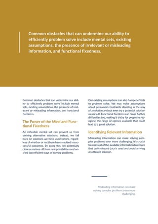 Challenges to Effective Problem Solving | PDF