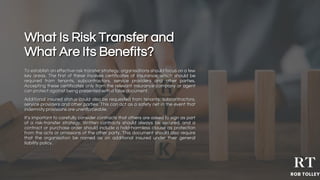 Rob Tolley London - What Is Risk Transfer and What Are Its Benefits | PDF