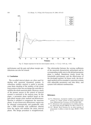 Robust PID tuning strategy for uncertain plants based on the Kharitonov theorem | PDF