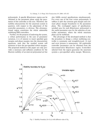 Robust PID tuning strategy for uncertain plants based on the Kharitonov theorem | PDF