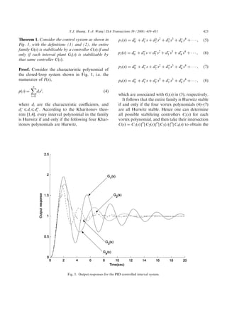 Robust PID tuning strategy for uncertain plants based on the Kharitonov theorem | PDF