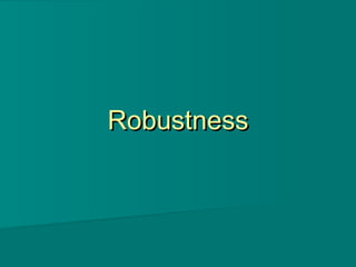 Robust Software | PPT