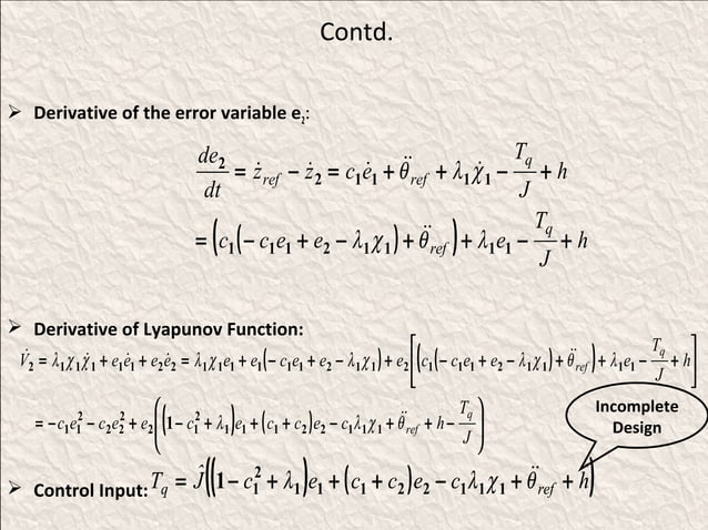 Robust Adaptive Integral Backstepping Control And Its Implementation On