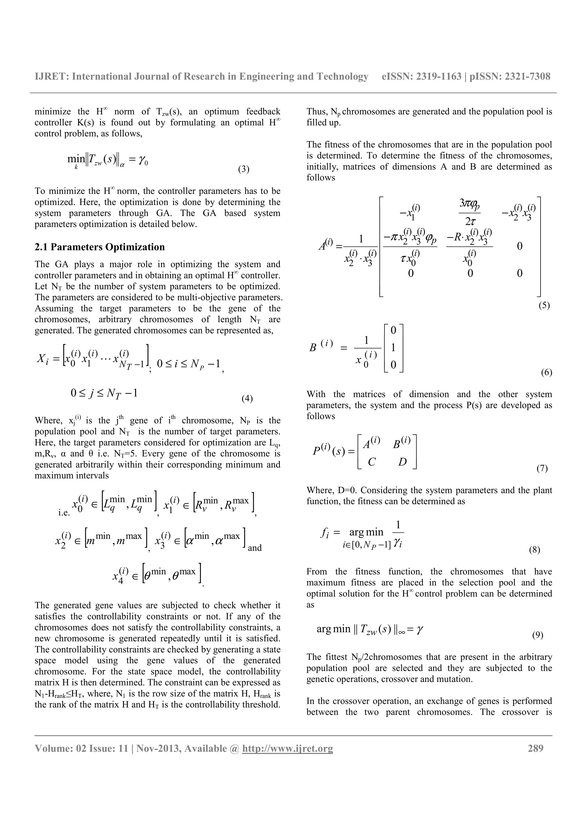 Robust control of pmsm using genetic algorithm | PDF
