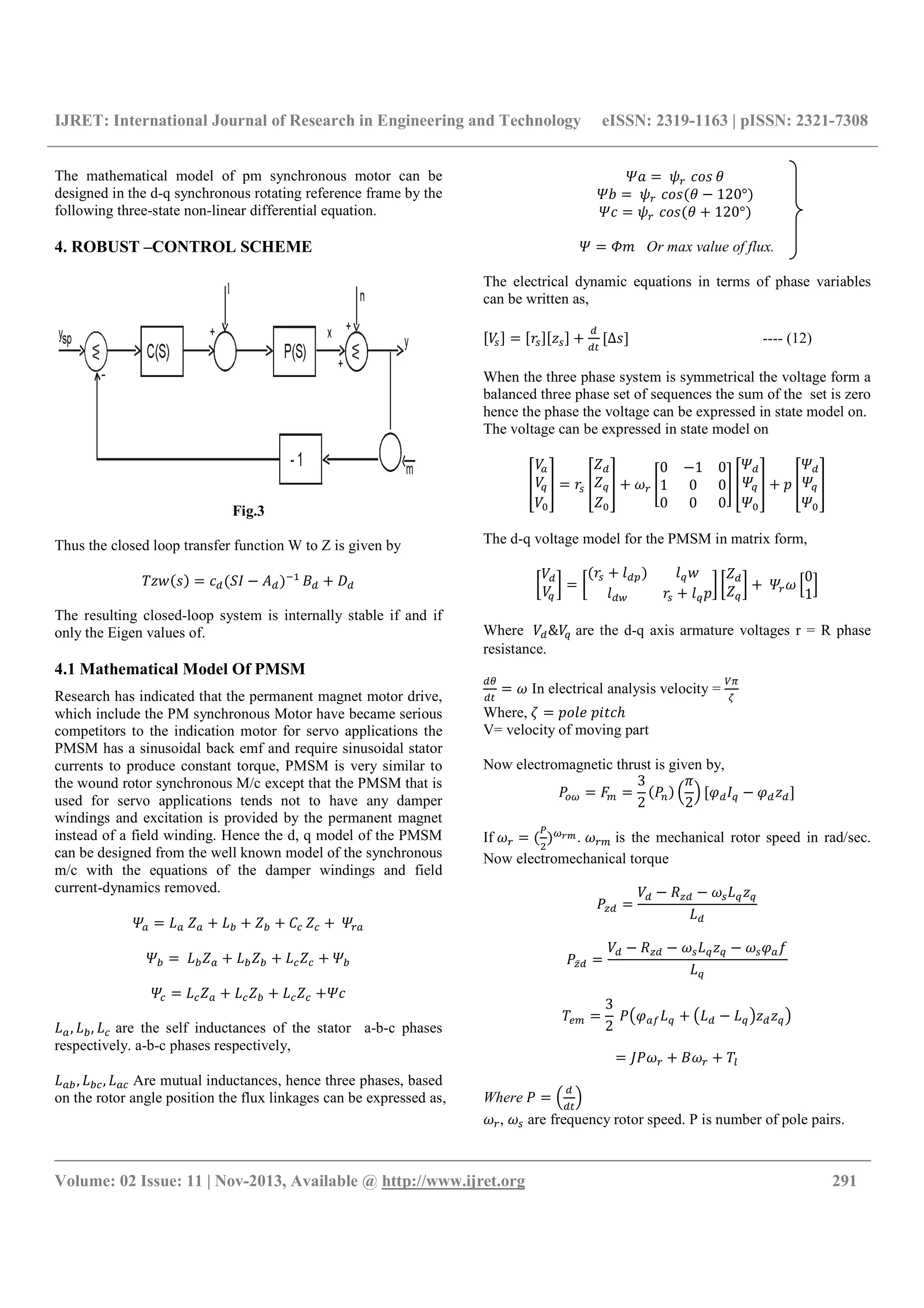 Robust control of pmsm using genetic algorithm | PDF