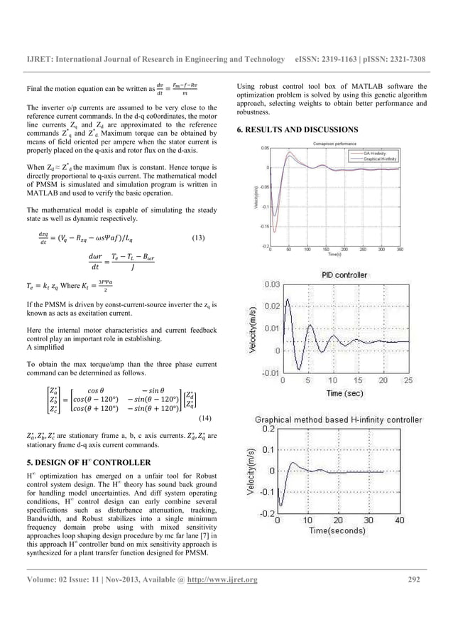 Robust control of pmsm using genetic algorithm | PDF