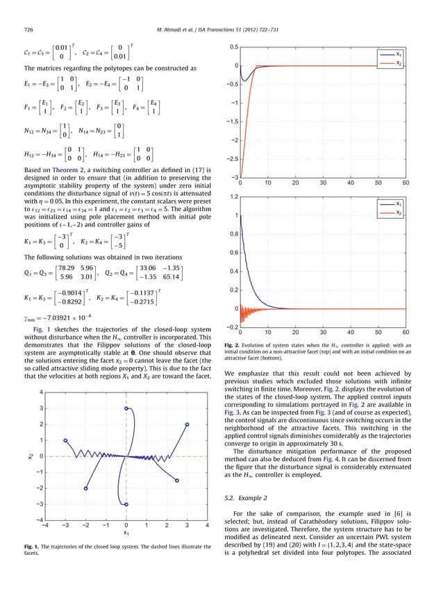 Robust control of uncertain switched systems | PDF | Computer Software and Applications | Computing