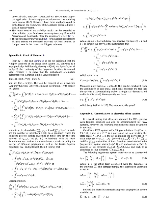 Robust control of uncertain switched systems | PDF | Computer Software and Applications | Computing