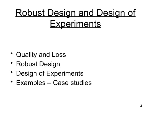 introduction of the for Robust Design.pptx
