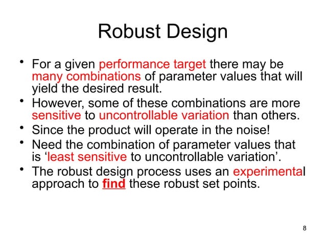 introduction of the for Robust Design.pptx