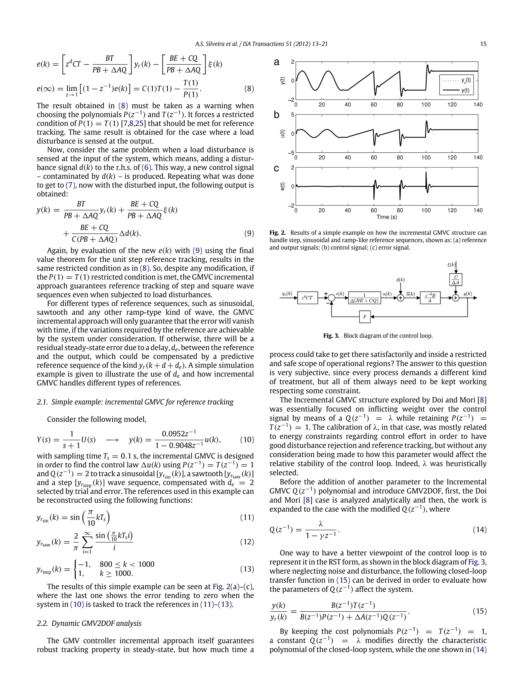 Robust design of a 2 dof gmv controller a direct self-tuning and fuzzy scheduling approach | PDF