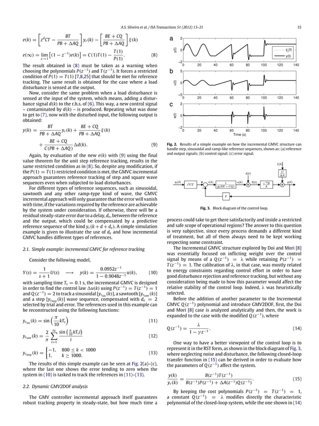 Robust design of a 2 dof gmv controller a direct self-tuning and fuzzy scheduling approach | PDF