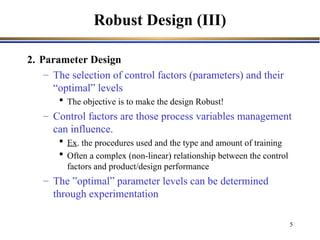 robust_design_taguchi-method-of-experiments | PPT