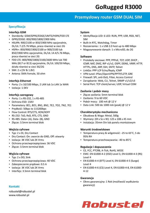 Robustel r3000 | PDF | Computer Networking | Computing