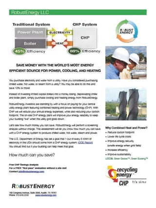 Robust Energy CHP | PDF