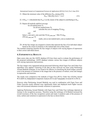 Robust face recognition by applying partitioning around medoids over eigen faces and fisher ...