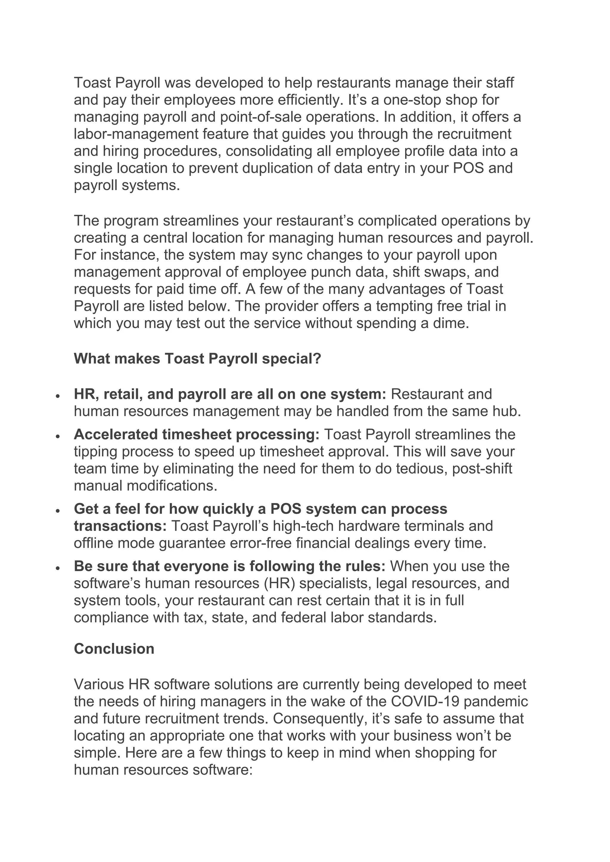 Robust HR Software Solution | PDF