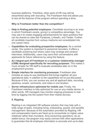 Robust HR Software Solution | PDF